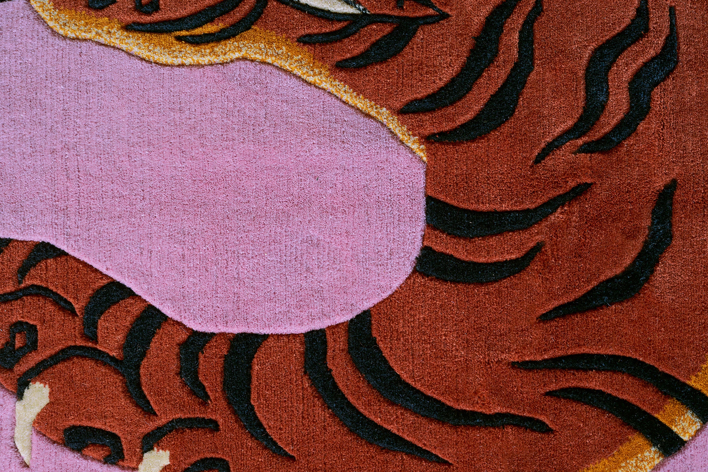 Handwoven Tibetan Tiger Rug by Tibetan Refugee Artisans (Tiger 8) – Tim ...